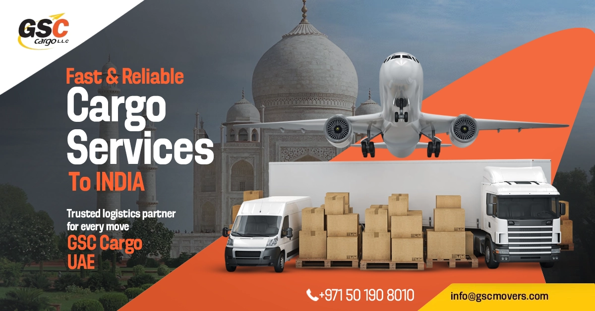 Cargo to India from Dubai | Door to Door Shipping | GSC Cargo UAE